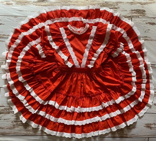 Vtg Golden Age Full Circle Pageant Holiday Christmas Dress | eBay