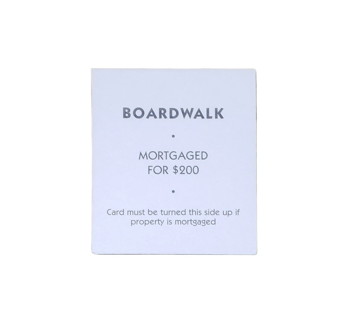 Monopoly Property Cards Boardwalk