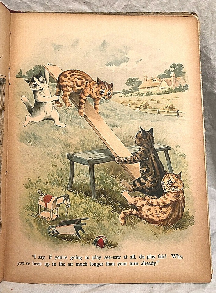 Louis Wain, Big Dogs, Little Dogs, Cats and Kittens, 1st 1903 Raphael ...