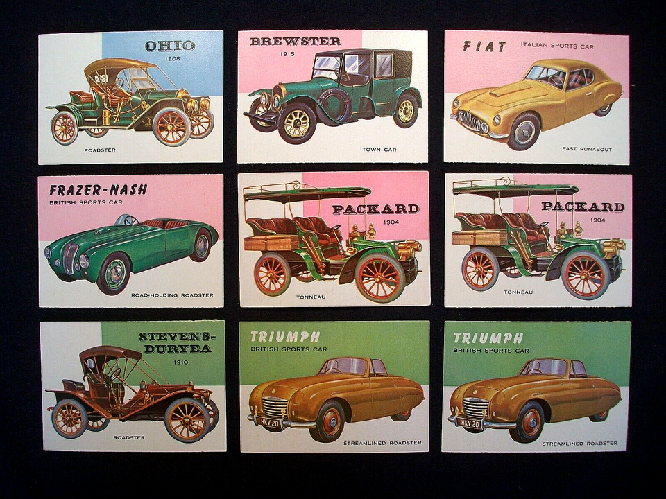 1954 Topps WORLD ON WHEELS cards NM/NM-MT + QUANTITY U PICK READ BEFORE ...