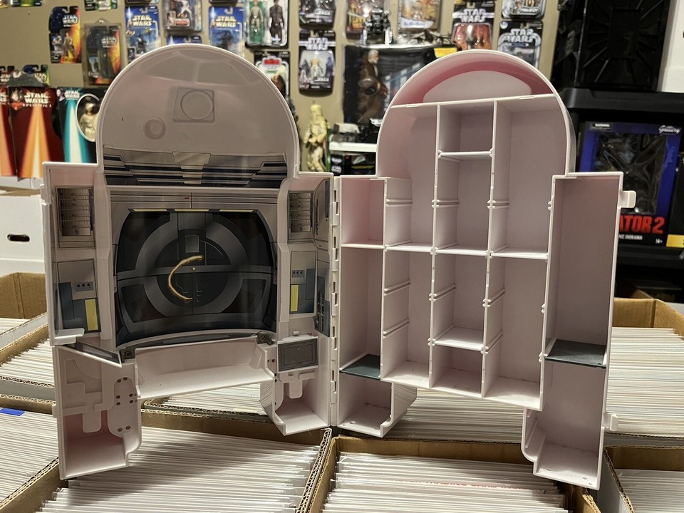 R2-D2 STAR WARS ACTION FIGURE 13X9 STORAGE & PLAYSET HASBRO 1998 ...