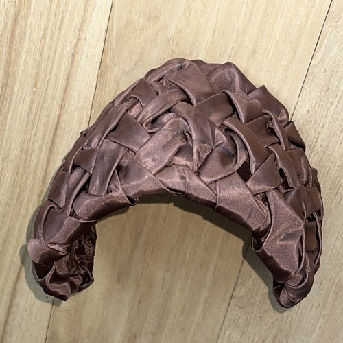 Vintage Antique Brown Millinery Topper Crescent Hat Fascinator Project ...