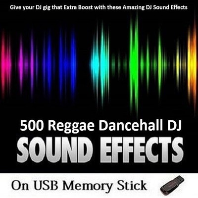 500 Reggae Dancehall DJ Sound Effects (On USB) ((Plus Free Bonus Pack ...