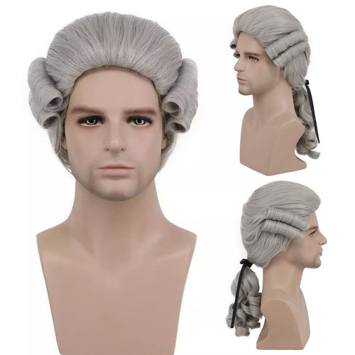 Long Judge Wig Men Synthetic Hair Professional for Women Natural ...