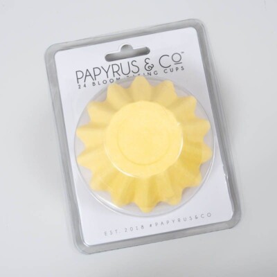 Papyrus Bloom Baking Cups - 24 Pack - Pastel Yellow | eBay