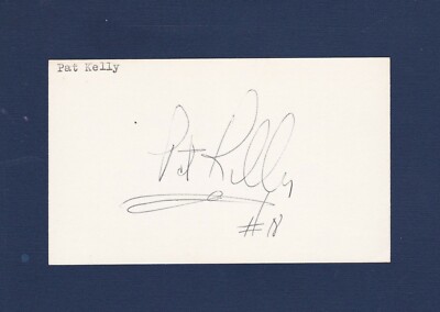 Pat Kelly signed vintage baseball index card - 1944-2005 | eBay
