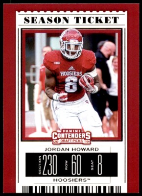 2019 Panini Contenders Draft Picks #50 Jordan Howard INDIANA | eBay