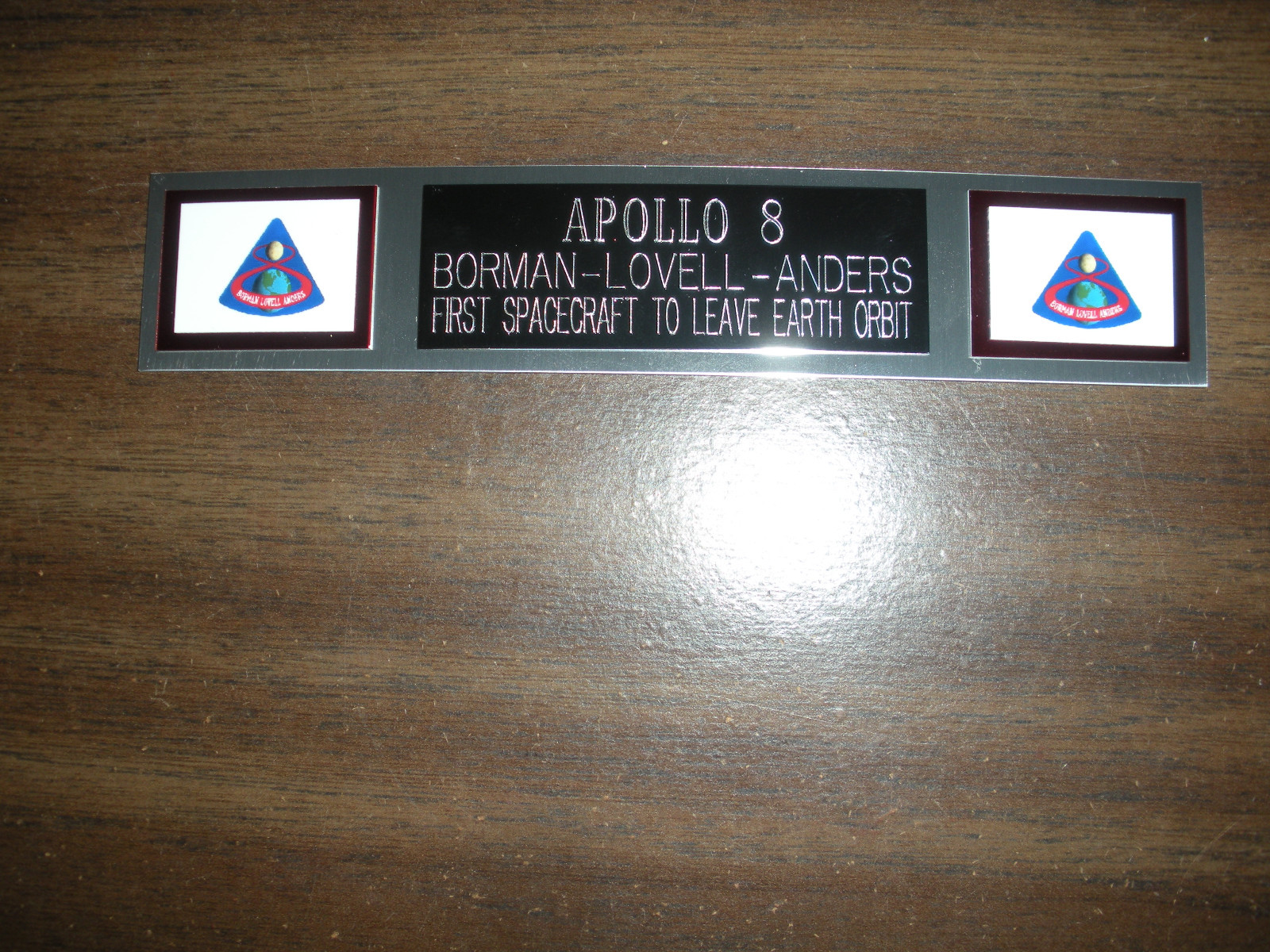 APOLLO 8 (NASA) NAMEPLATE FOR PHOTO/DISPLAY | eBay