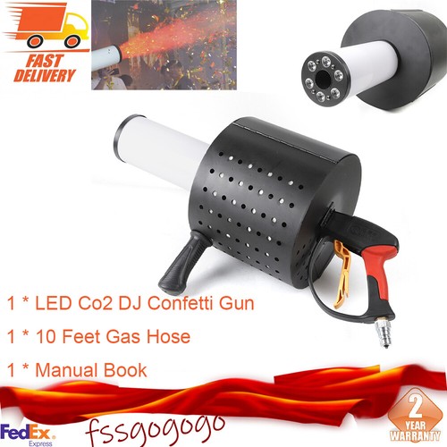LED CO2 Gun + LED Confetti Cannon Machine CO2 Jet Stage Event For DJ ...