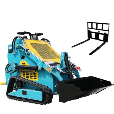 Stand-on Mini Skid Steer Compact Track Loader 13.5HP EPA Gas Engine ...