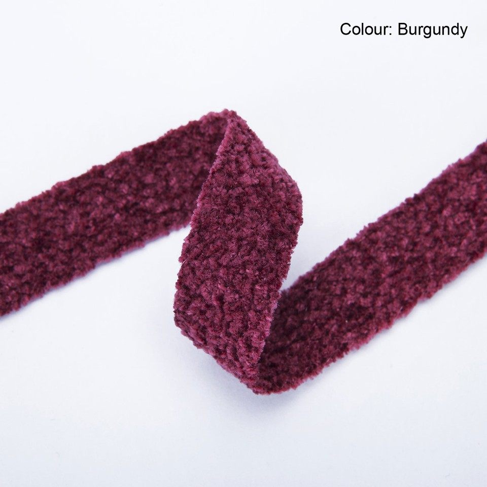 Neotrim Pure Chenille Yarn Ribbon Trimming,Texture Velour Handle ...