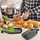 2piece Black Spoon Rest For Kitchen Counter Stainless Steel Spoon ...