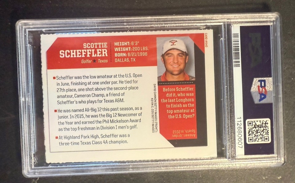 2017 S.I. FOR KIDS #640 SCOTTIE SCHEFFLER ROOKIE RC PSA 5 GREAT ...