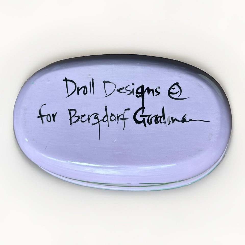 DROLL DESIGNS Retired Lidded Casserole Serving Dish 9" Hand Made ...