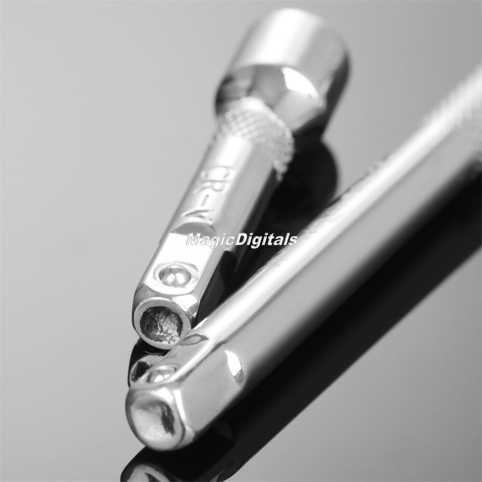 Ratchet Socket Wrench Extension Bar Extender Ball Bearing Hand Tool 1/4 ...