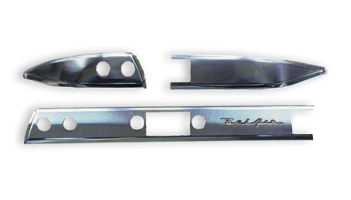 57 Chevy Bel Air Dash Trim Set with Gold Bel Air Script 1957 Danchuk ...