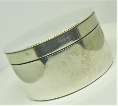 STERLING SILVER ROUND BOX WITH SWEDISH HALLMARKS | eBay
