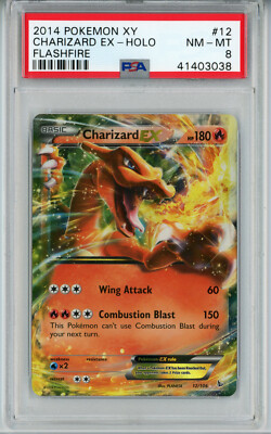 2014 POKEMON FLASHFIRE CHARIZARD EX #12 HOLO FOIL PSA 8 NM #41403038 | eBay
