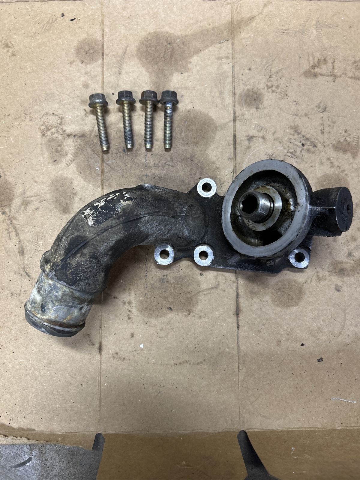 Ford Oil Filter Adapter Housing Xl3e-6884-aa With Bolts for sale online ...