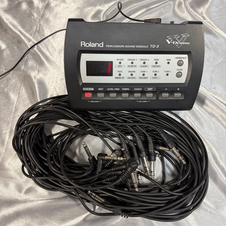 Roland TD-3 V-Drum Module Electronic Drum Sound Module Tested Used JP ...