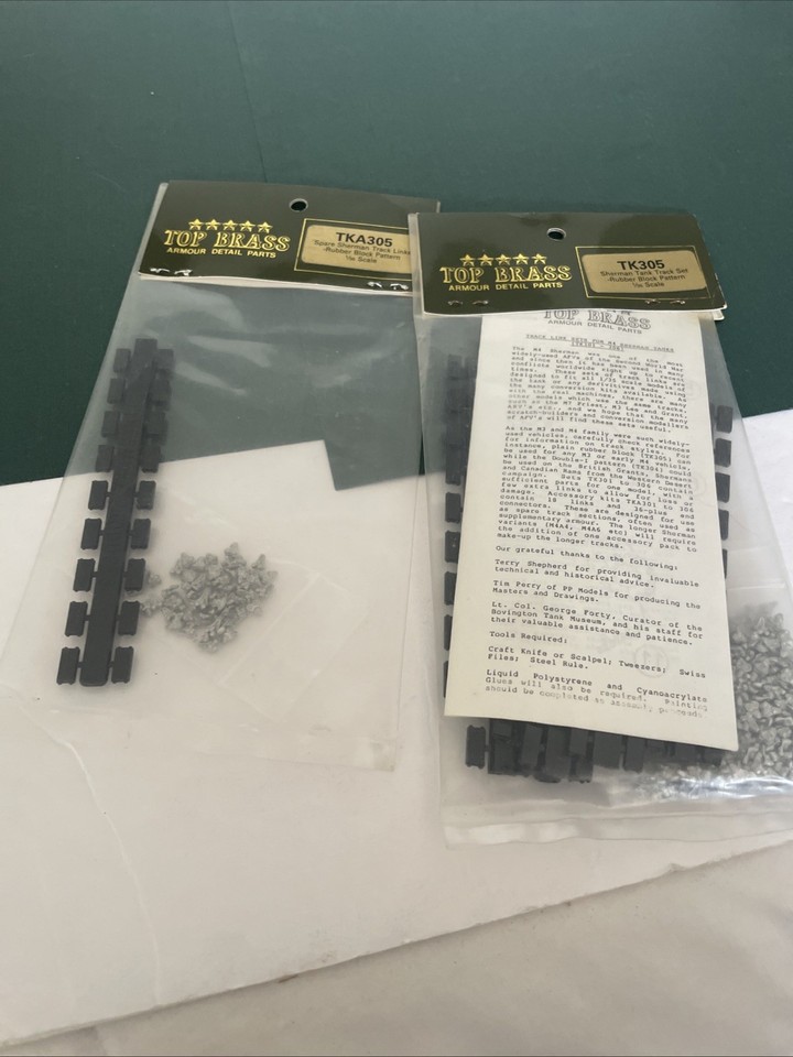 1/35 Spare Sherman Track Links Rubber Block Pattern By Top Brass | eBay