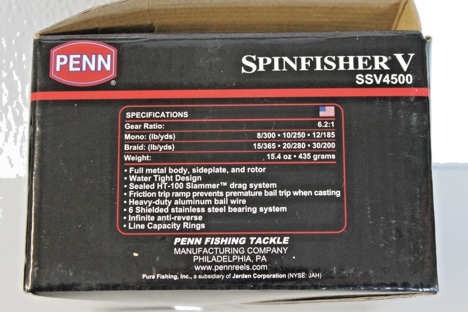 Penn Spinfisher V 4500 Spinning Reel - SSV4500LL | eBay