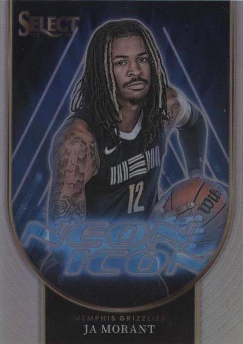 2023-24 Panini Select - Neon Icons Ja Morant #24 Silver Prizm for sale ...