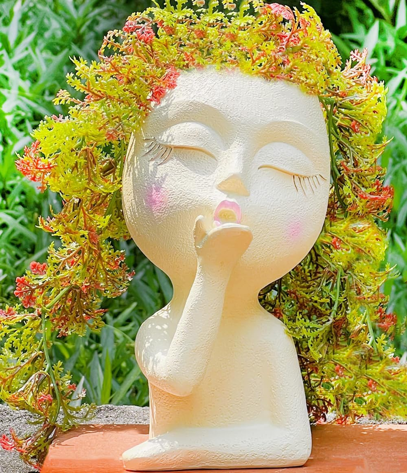 Face Planter Face Flower Pots for Plants Succulent Planter Head Planter ...