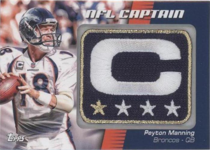 2012 Topps - Nfl Captain's Patch Peyton Manning #NCP-PM for sale online | eBay