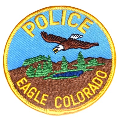 EAGLE COLORADO CO Sheriff Police Patch FLYING EAGLE EVERGREEN TREES ...