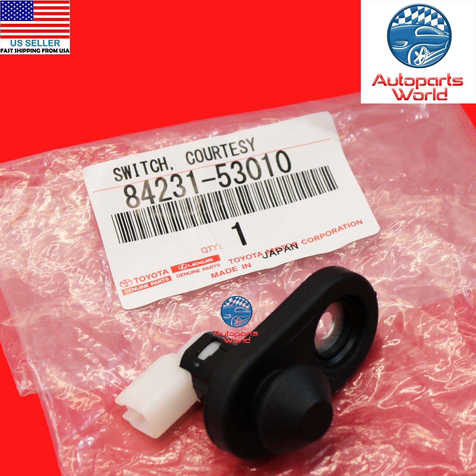 GENUINE TOYOTA 4RUNNER TUNDRA GS GX IS LX DOOR COURTESY LAMP SWITCH ...