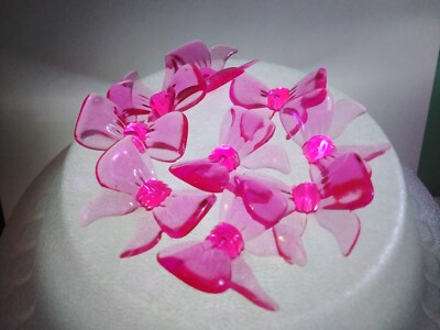 30 Pink Ribbon Bows for Ceramic Christmas Trees | eBay