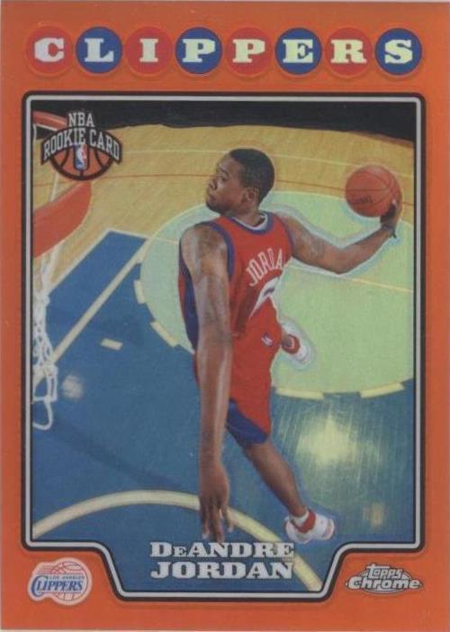 2008-09 Topps Chrome - DeAndre Jordan #209 Orange Refractor /499 (RC ...
