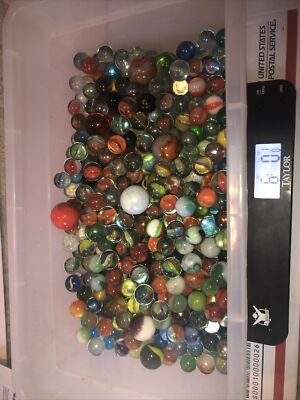 Vintage Antique Marbles Regular & Shooters Collection Large Lot 6 ...