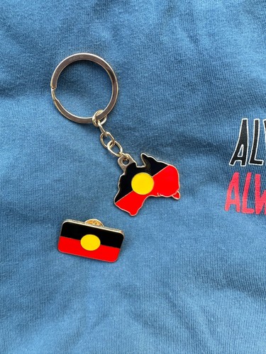1 Aboriginal Flag Lapel Pin 1Australian Map Keyring Pride Identity First Nations | eBay Australia