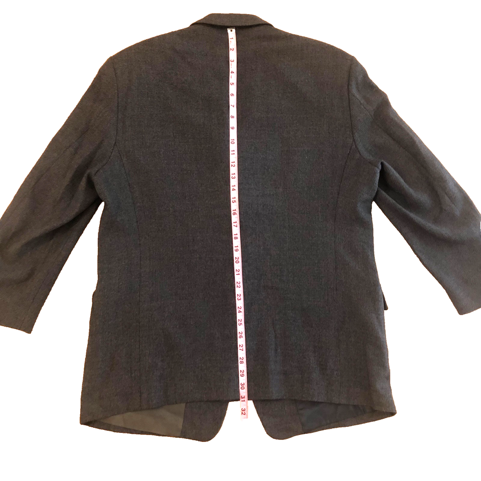 VTG HICKEY-FREEMAN Nordstrom Men's 46 R, Gray Wool Check Sports Jacket ...