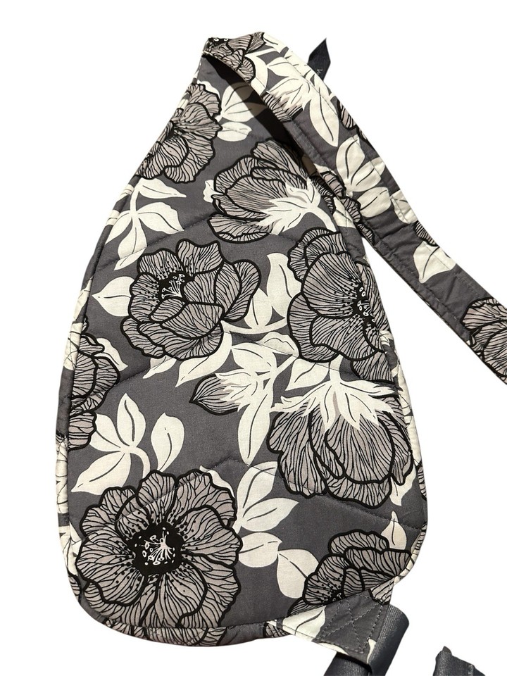 Vera Bradley Essential Compact Sling Backpack Moon Shadow Meadow Gray ...