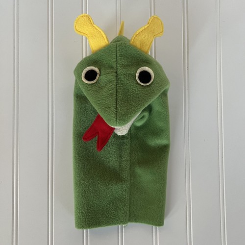 Baby Einstein Mozart Bard Drizzle the Dragon Green Felt Hand Puppet Red ...