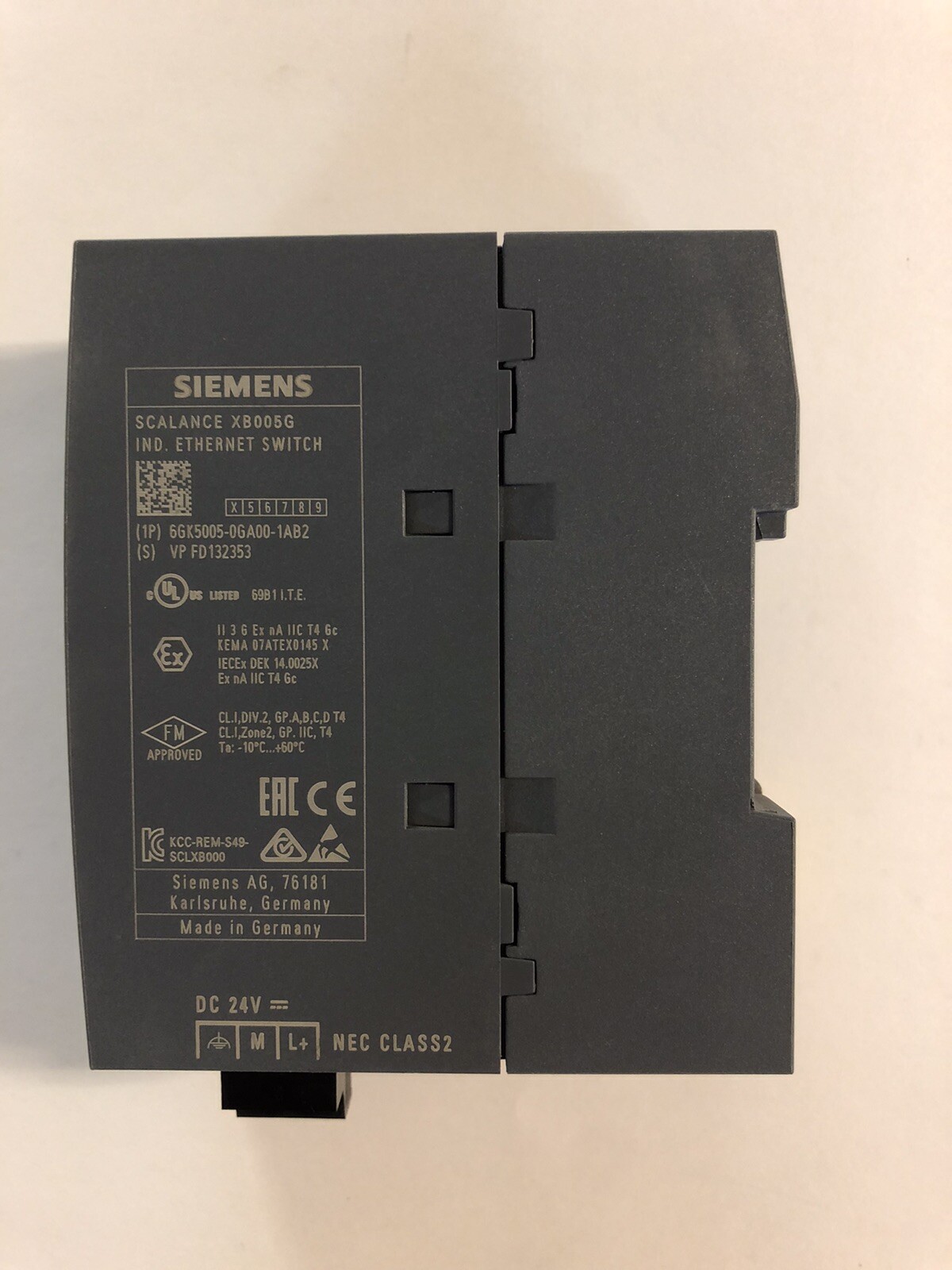 Siemens Ethernet Switch Scalance XB005G 6GK5005-0GA00-1AB2 662643354102 ...
