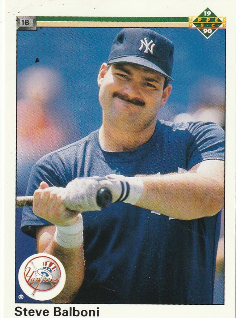 FREE SHIPPING-MINT-1990 Upper Deck Steve Balboni #497-PLUS YANKEES ...