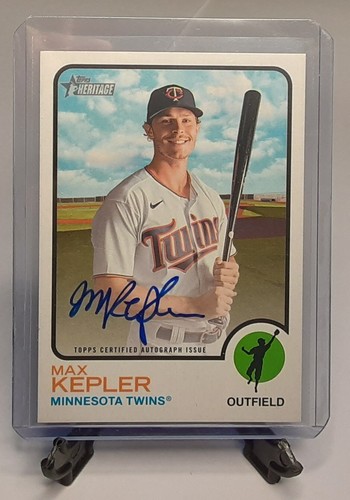 MAX KEPLER 2022 Topps Heritage High Number Autograph Card - MINNESOTA ...