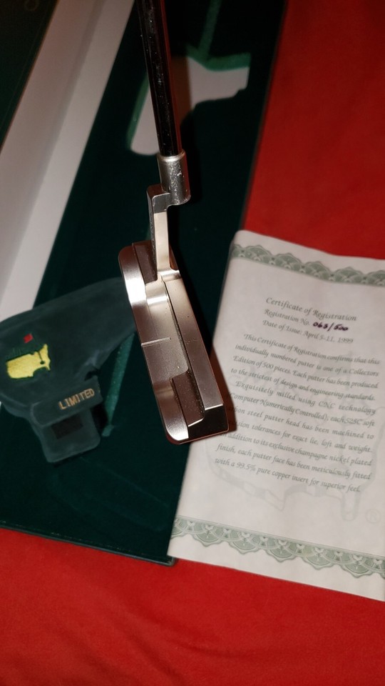 1999 MASTERS PUTTER FROM AUGUSTA NATIONAL (63 OF 500) SUPER RARE ...
