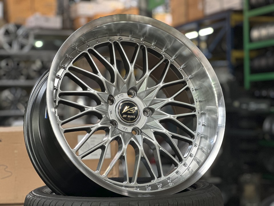 New 19x9.5J 19x10.5J JAPAN WORK Design Wheel (4 pcs) 5x112 Mercedes ...