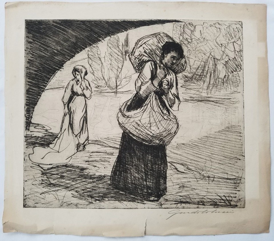 After Guido Colucci (Italy 1877-1949) Pencil signed Lithograph ...
