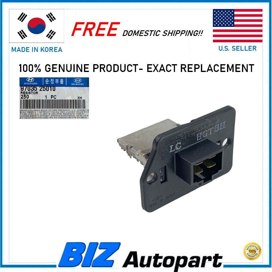 GENUINE ! HVAC BLOWER RESISTOR 1994-06 ACCENT TIBURON SONATA XG350 ...