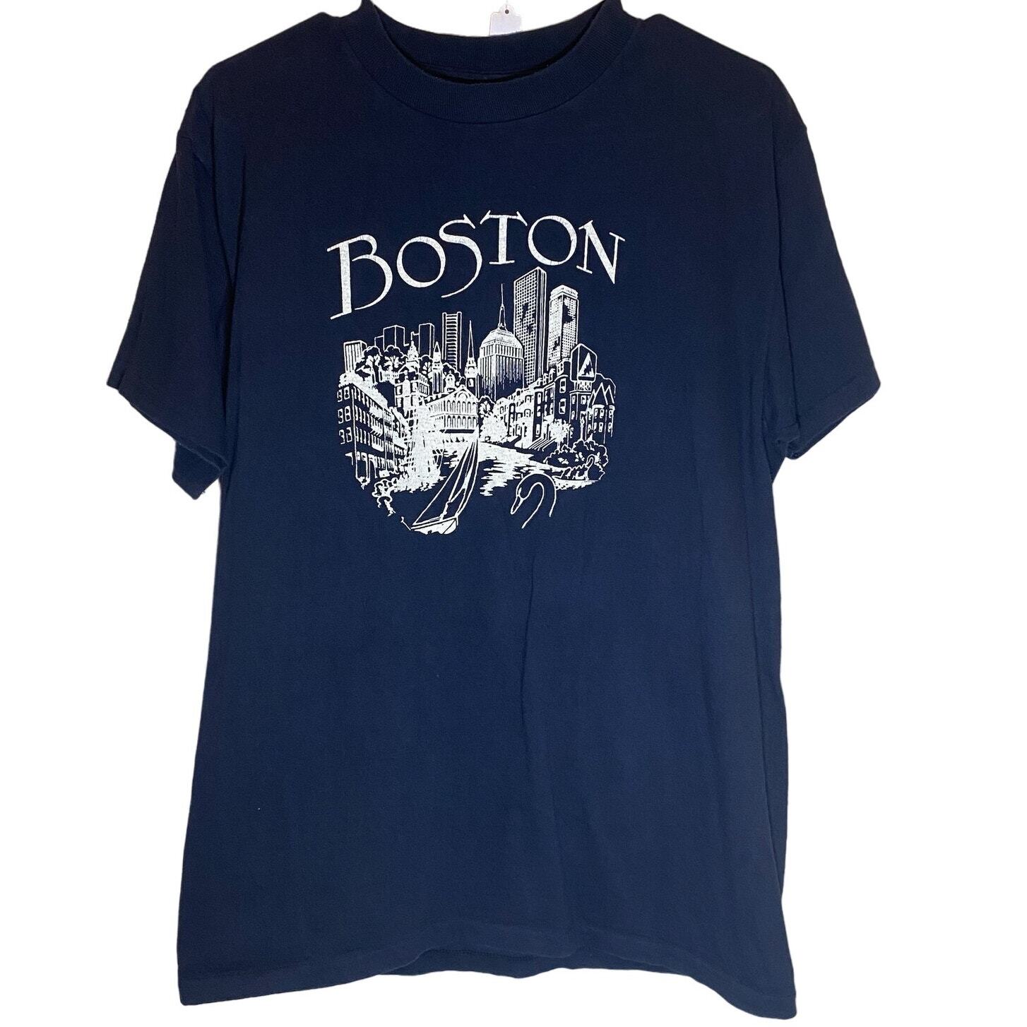 Vintage Boston Royal First Class Blue White Shirt Men… - Gem