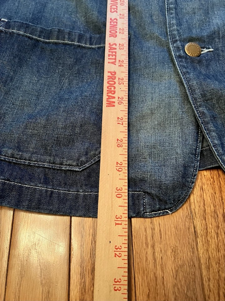Levi’s engineer chore coat medium wash men’s large | eBay