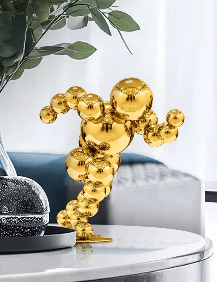 Running Man Statue Shelf Decor - Gold Sculpture Home Decor, Sports Fan ...