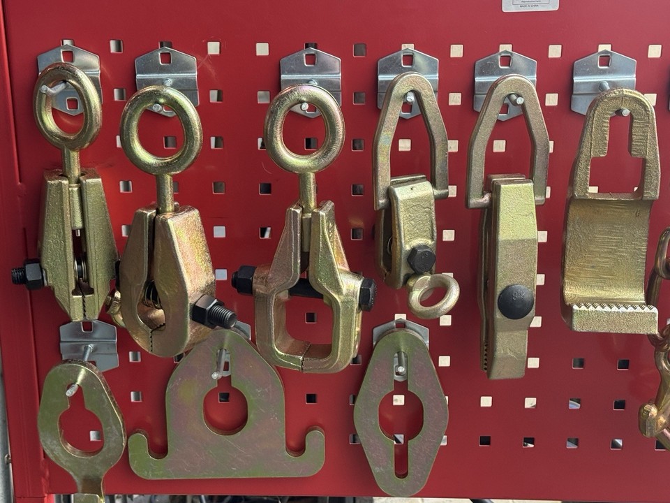 12pcs Auto Body Frame Machine Dent Repair Clamp Chain Puller Hook Set ...