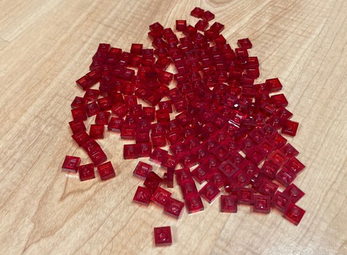 Lego vintage 3024 x 200 Trans-Red en bon état | eBay